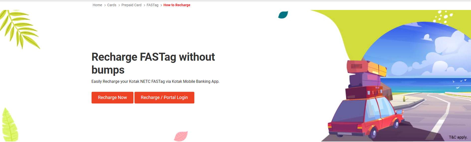 How to Recharge Kotak FASTag?